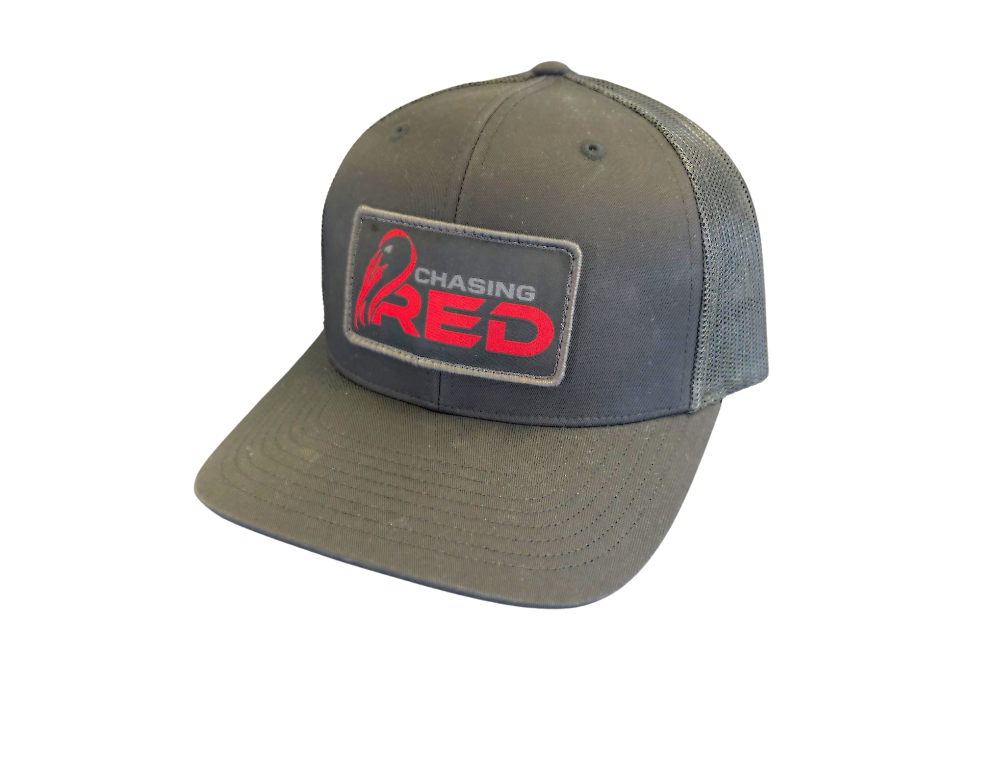 Black Chasing Red Patch hat – Midwest Whitetail